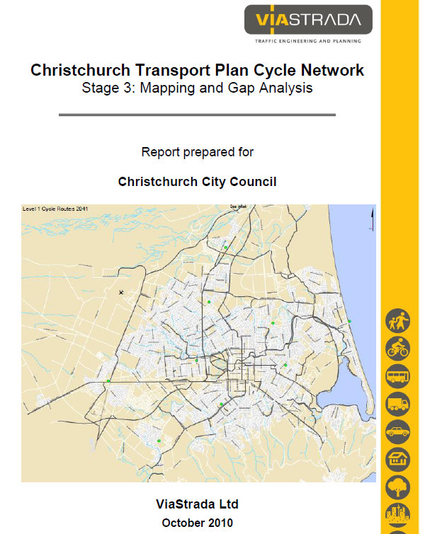 Christchurch cycle network plan | ViaStrada